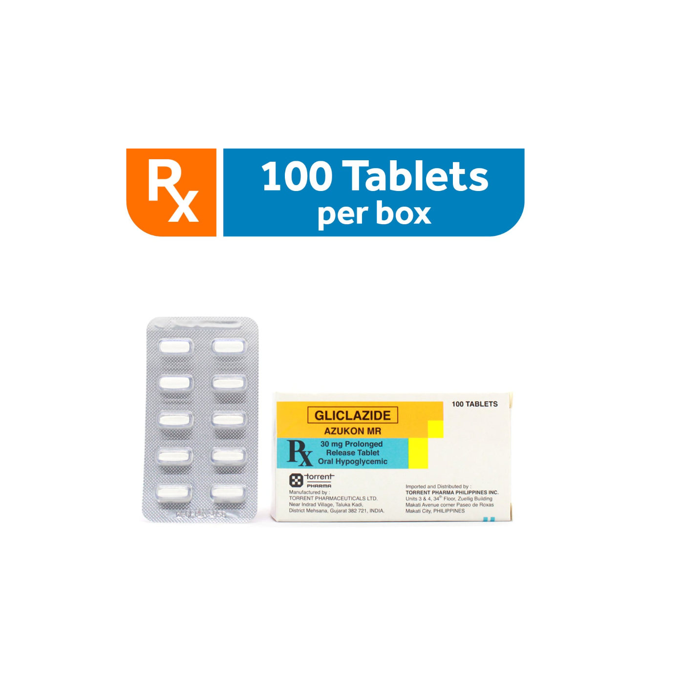 AZUKON MR Gliclazide 30mg Prolonged-Release Tablet 100's price in the ...