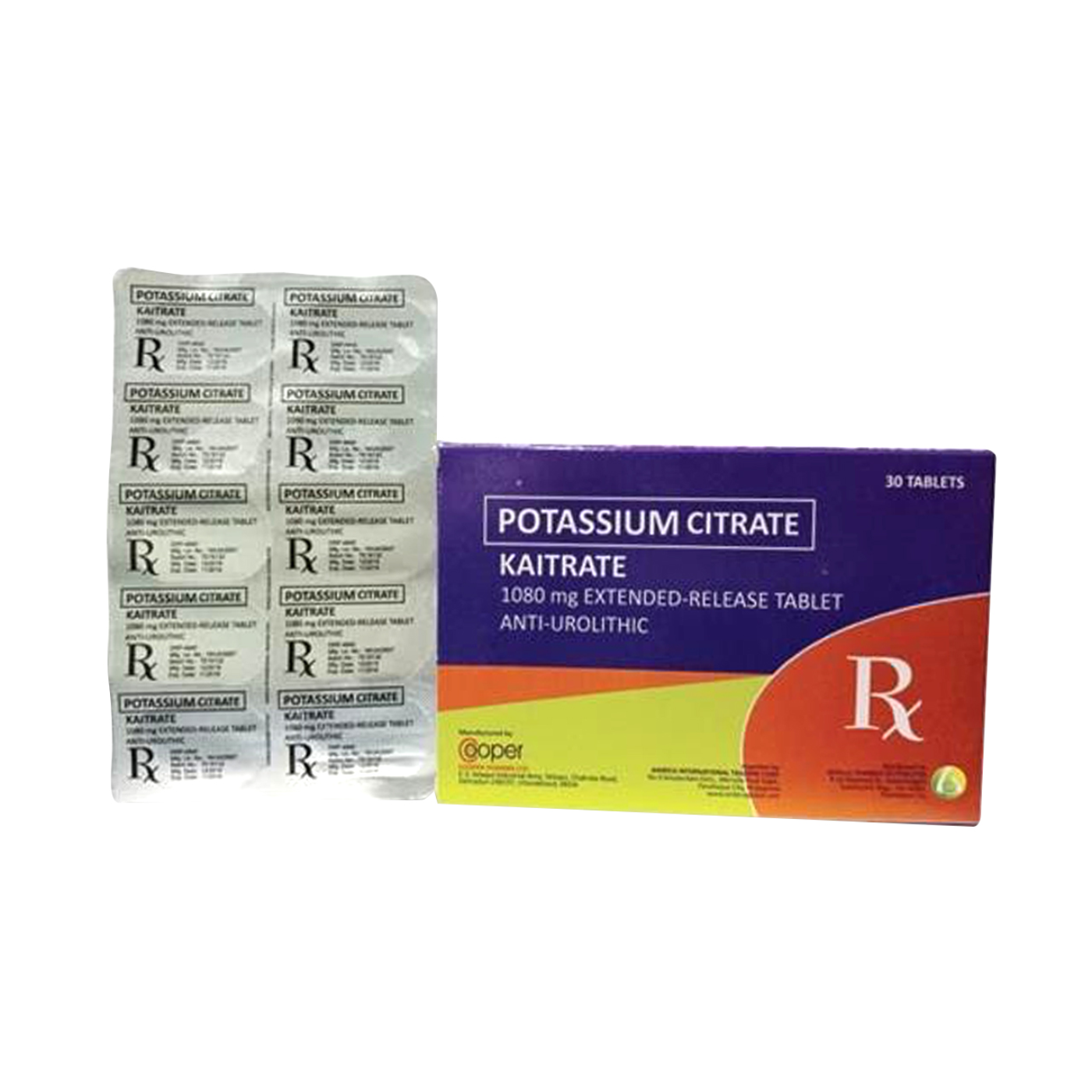 KAITRATE Potassium Citrate 1080mg Extended-Release Tablet 1's price in ...