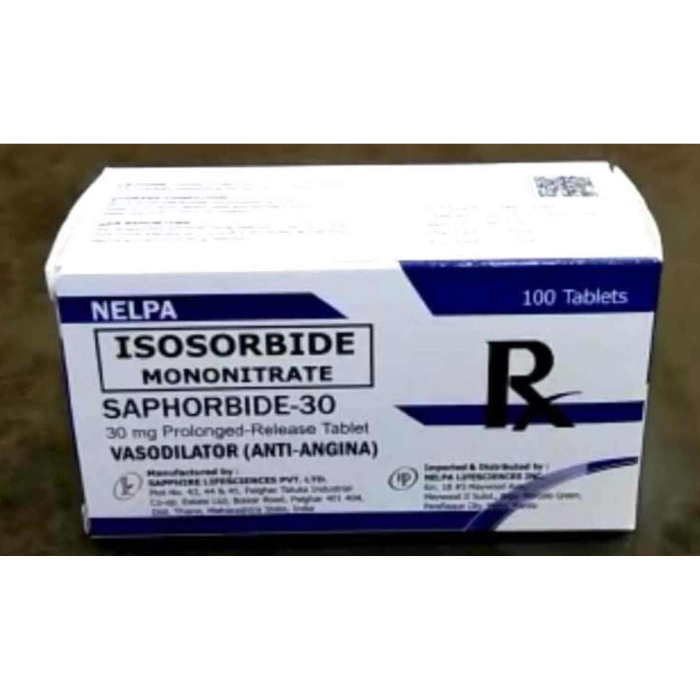 SAPHORBIDE-30 Isosorbide Mononitrate 30mg Prolonged Release Tablet 100 ...