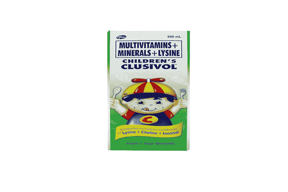 CHILDREN'S CLUSIVOL Multivitamins / Minerals / Lysine Syrup 500mL price ...