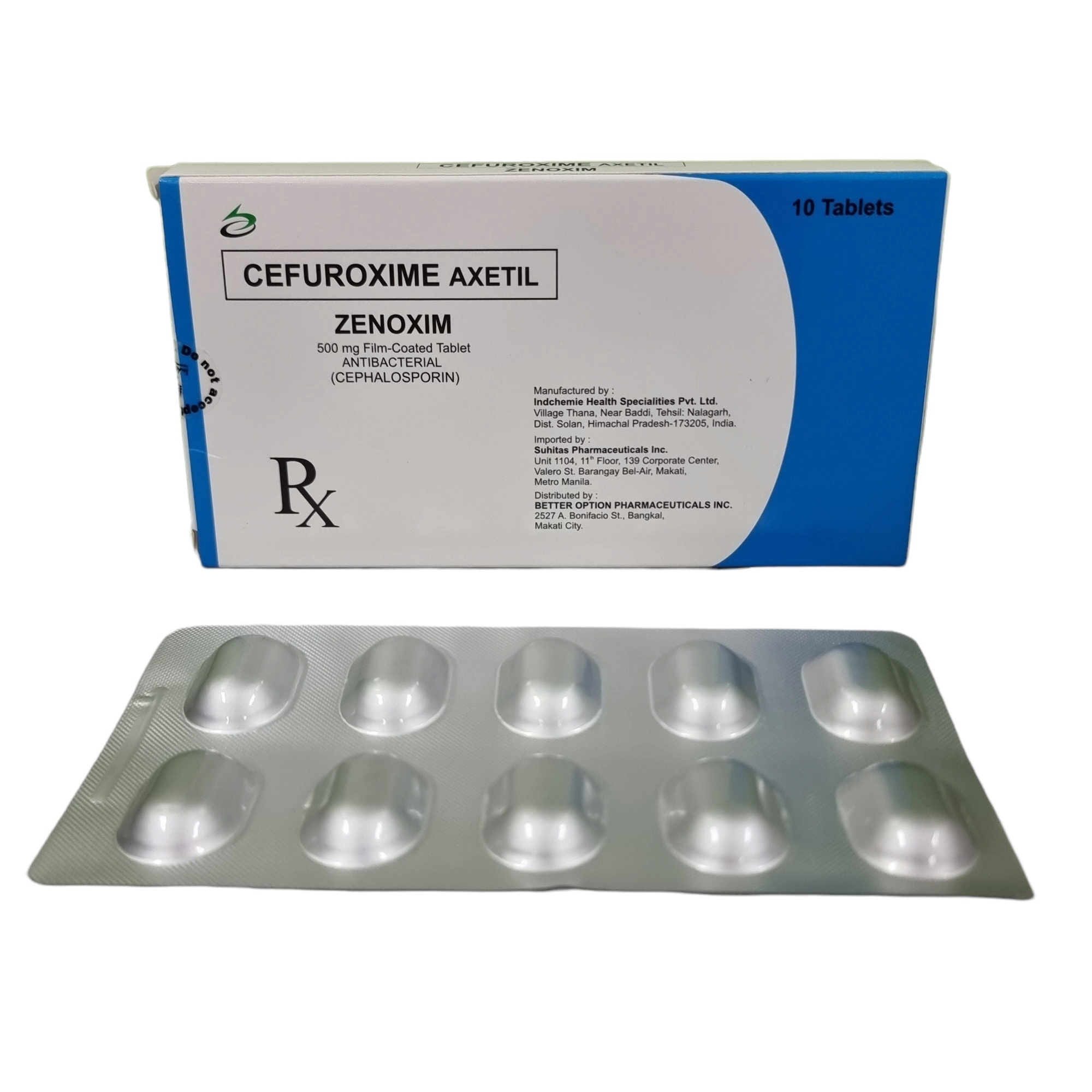 ZENOXIM Cefuroxime Axetil 500mg Film-Coated Tablet 10's price in the ...