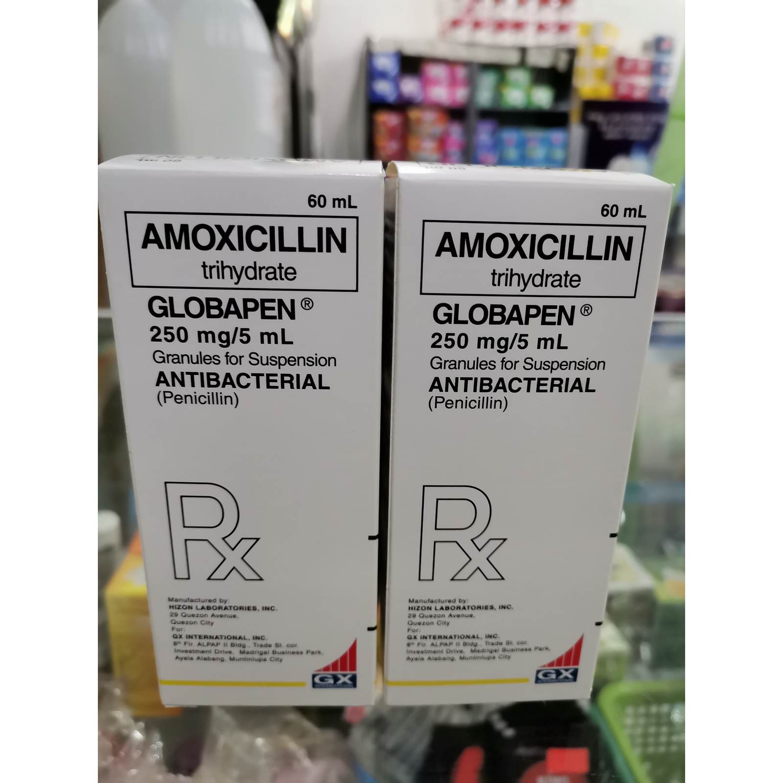 GLOBAPEN Amoxicillin Trihydrate 250mg / 5mL Granule for Suspension 60mL ...