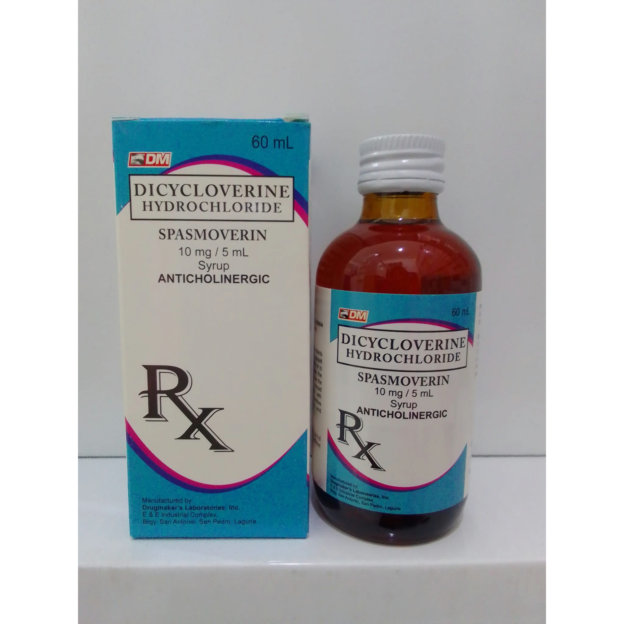 SPASMOVERIN Dicycloverine Hydrochloride 10mg / 5mL Syrup 60mL price in ...