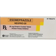 NEXPRO-20 Esomeprazole Magnesium 20mg Enteric-Coated Tablet 1's price in the Philippines ...