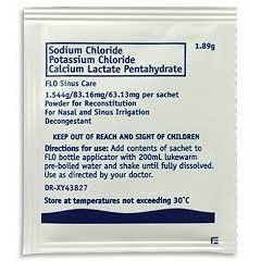 FLO SINUS CARE Sodium Chloride / Potassium Chloride / Calcium Lactate ...