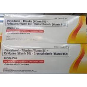 NERVITA PLUS Paracetamol / Vitamin B Complex Film-Coated Tablet 100's ...