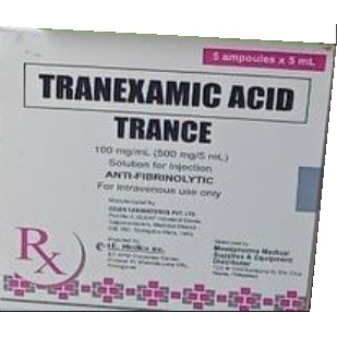 TRANCE Tranexamic Acid 100mg/ mL (500mg / 5mL) Solution for IV ...