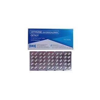 Buy Ceticit cetirizine dihydrochloride 10mg film-coated tablet 100's ...