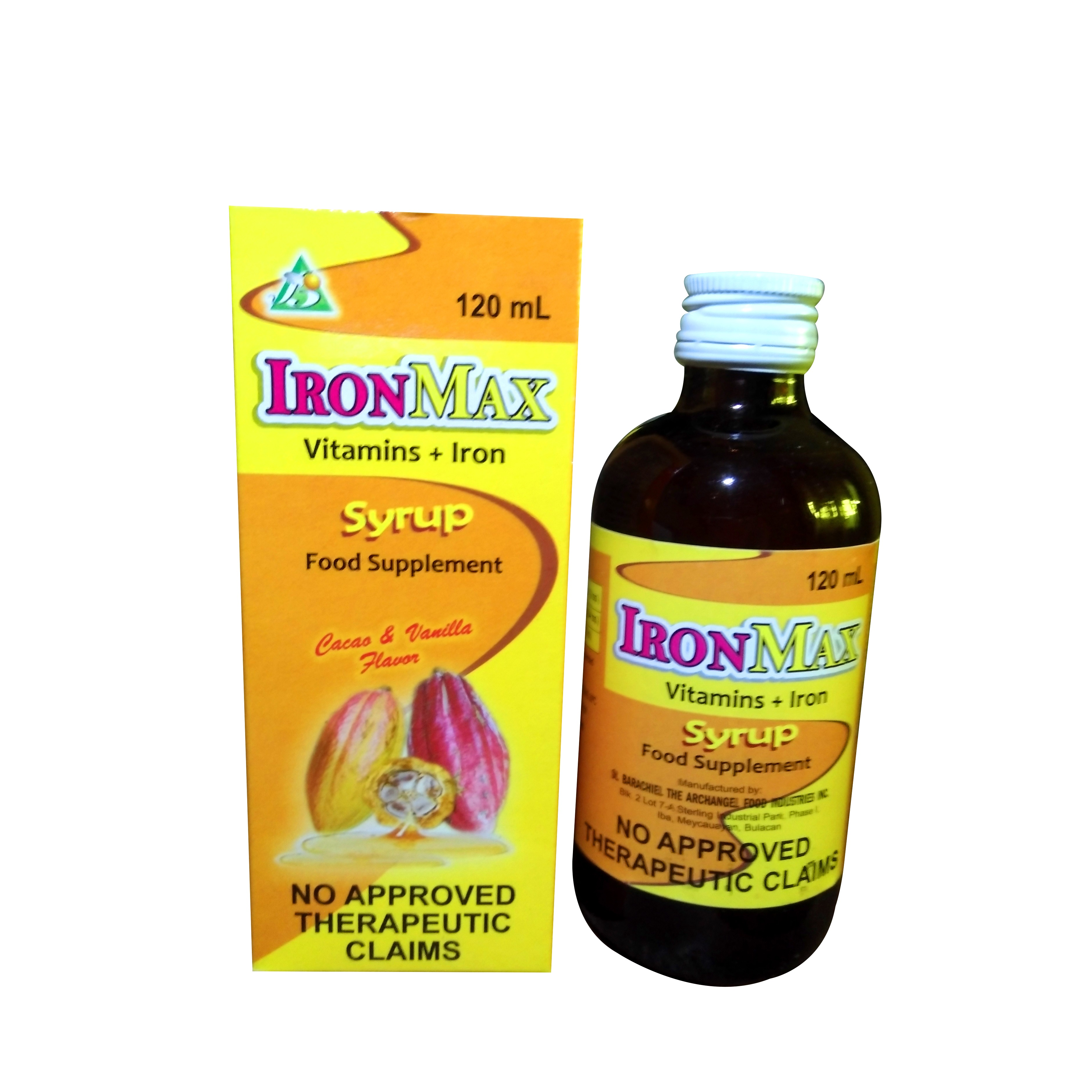 IRONMAX Vitamins / Iron Syrup 120mL Cacao Vanilla price in the ...