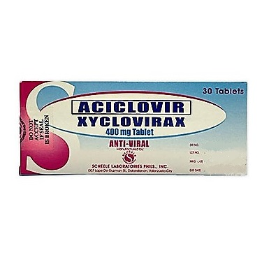 XYCLOVIRAX Aciclovir 400mg Tablet 30's price in the Philippines ...