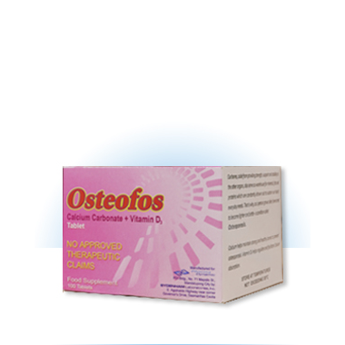 OSTEOFOS Calcium Carbonate / Vit. D3 Tablet 1's price in the ...