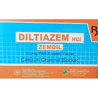 ZEMDIL Diltiazem Hydrochloride 30mg Film-Coated Tablet 10's price in ...
