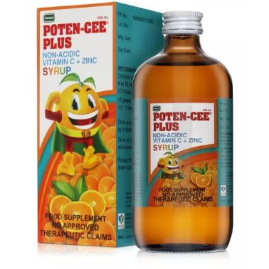 POTEN-CEE PLUS Non-Acidic Vit. C / Zinc Food Supplement Syrup 250mL ...