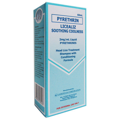 LICEALIZ SOOTHING COOLNESS Pyrethrin 2mg / mL Shampoo 60mL price in the ...