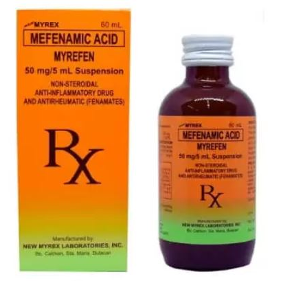 MYREFEN Mefenamic Acid 50mg / mL Suspension 60mL price in the ...