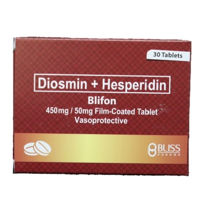 BLIFON Diosmin / Hesperidin 450mg / 50mg Film-Coated Tablet 30's price ...