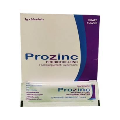PROZINC Probiotics / Zinc Food Supplement Powder Drink 1's Grape price ...