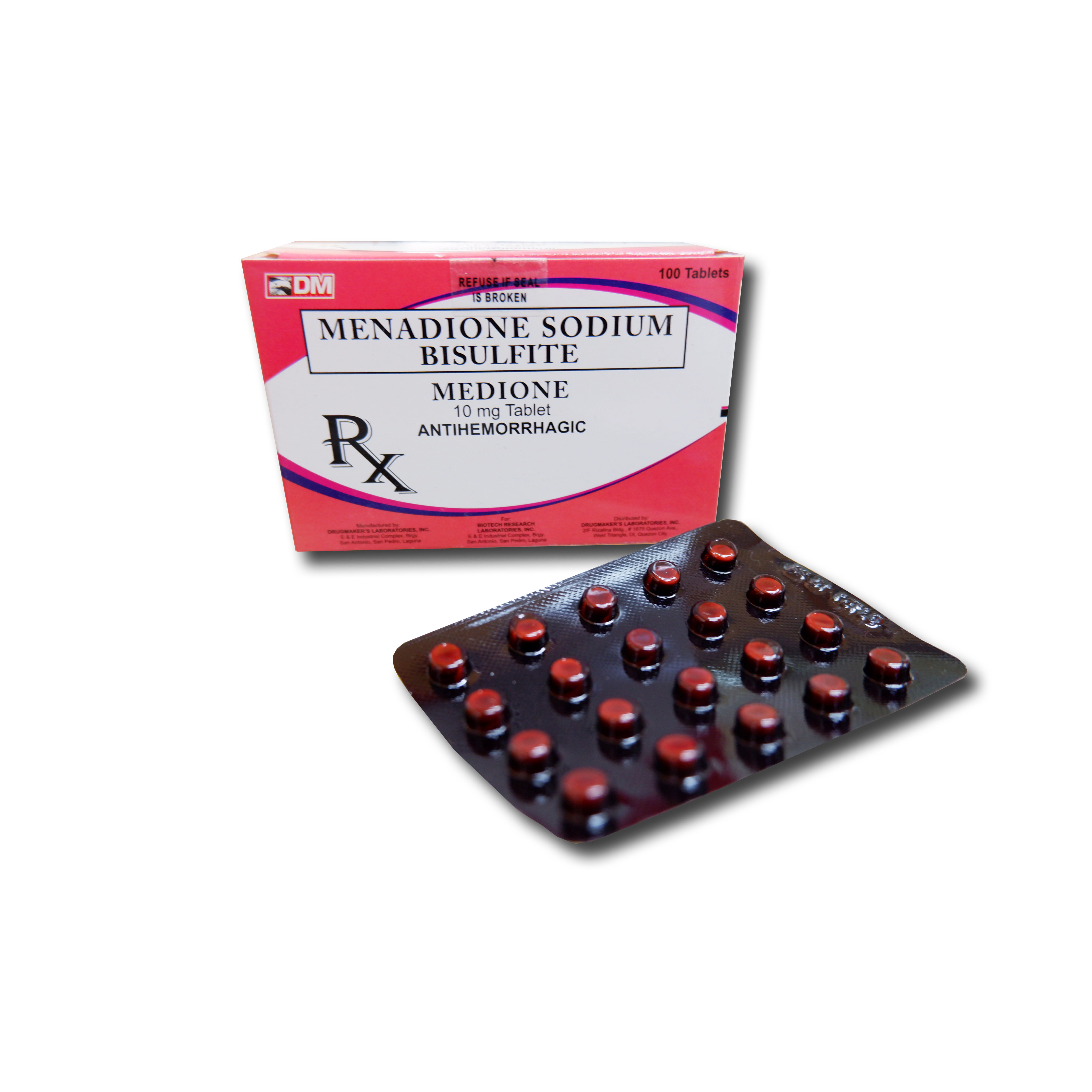 MEDIONE Menadione Sodium Bisulfate 10mg Tablet 100's price in the ...