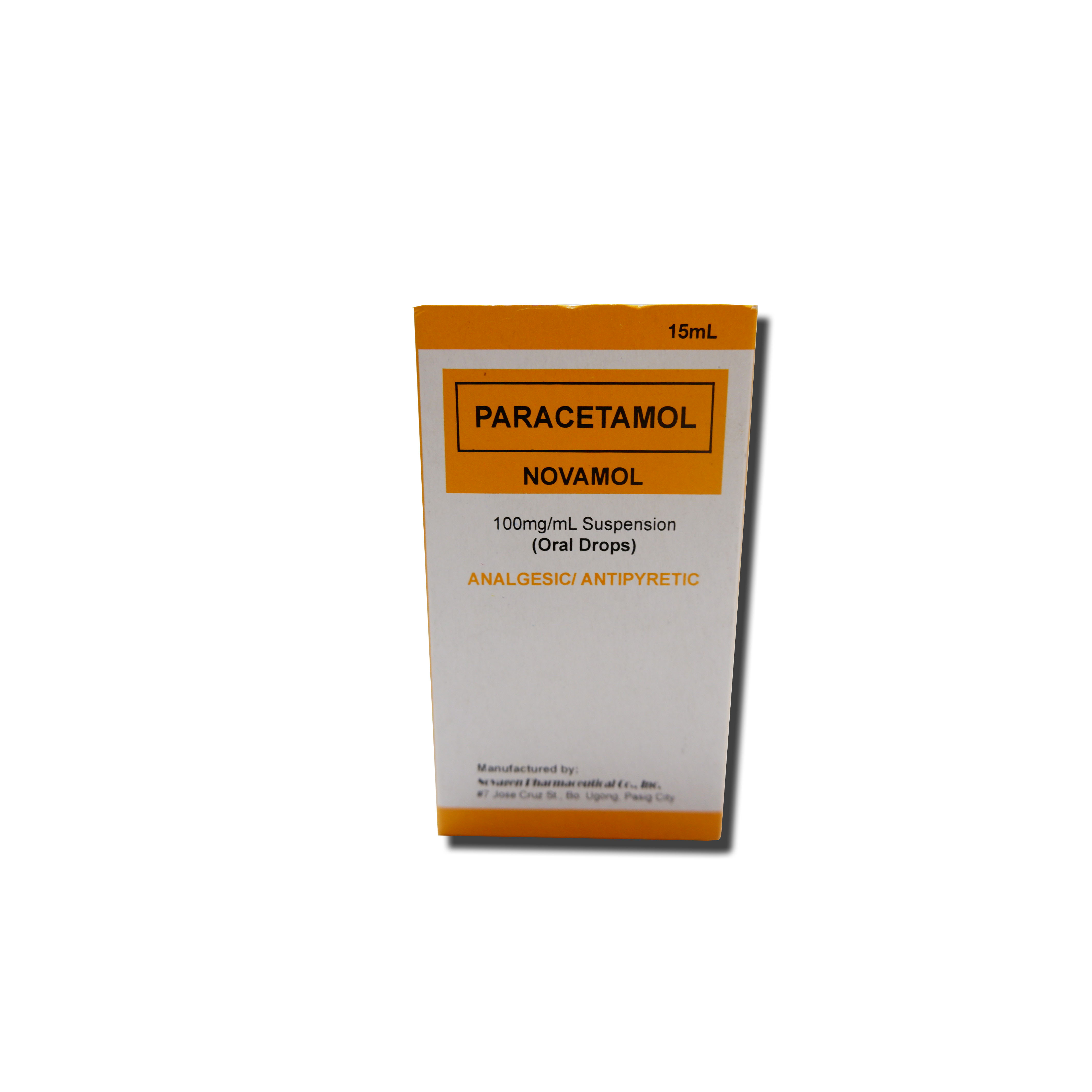 Buy Novamol paracetamol 100mg / ml suspension (oral drops) 15ml online ...