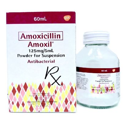 AMOXIL Amoxicillin 125mg / 5ml Powder for Suspension 60ml price in the ...