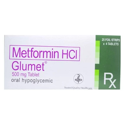 GLUMET Metformin Hydrochloride 500mg Tablet 1's price in the ...