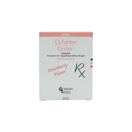 CECLOR Cefaclor 50mg / mL Granules for Suspension 20mL Strawberry price ...