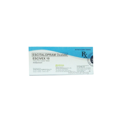 ESCIVEX 10 Escitalopram Oxalate 10mg Film-Coated Tablet 30's price in ...