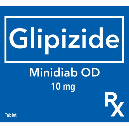 MINIDIAB OD Glipizide 10mg Controlled Release Tablet 30's price in the ...
