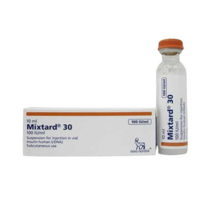MIXTARD 30 Biphasic Insulin 100IU / mL Suspension for SC Injection 10mL ...