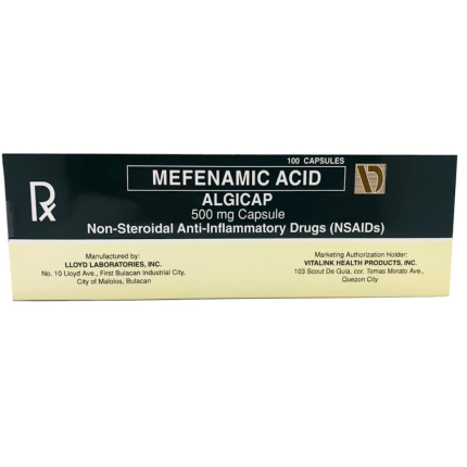 ALGICAP Mefenamic Acid 500mg Capsule 10's price in the Philippines ...