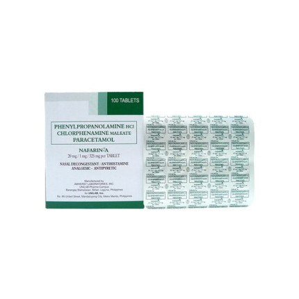 NAFARIN-A Phenylpropanolamine / Chlorpheniramine / Paracetamol 20mg ...