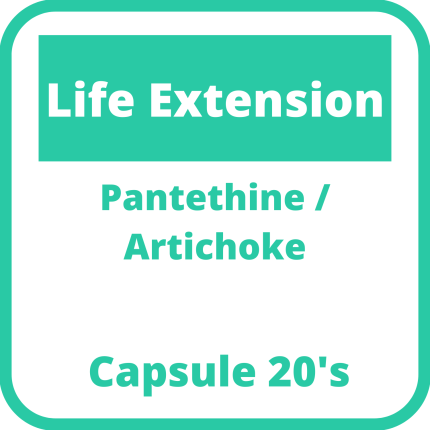 LIFE EXTENSION Pantethine / Artichoke Extract Liquid Vegetarian Capsule ...