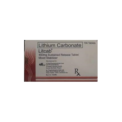 LITCAB Lithium Carbonate 450mg Sustained Release Tablet 1's price in ...