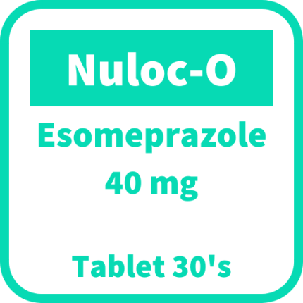 NULOC-O Esomeprazole Magnesium Trihydrate 40mg Enteric-Coated Tablet 30 ...