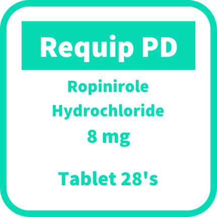 REQUIP PD Ropinirole Hydrochloride 8mg Prolonged Release Tablet 28's ...