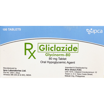 GLYCINORM-80 Gliclazide 80mg Tablet 1's price in the Philippines ...