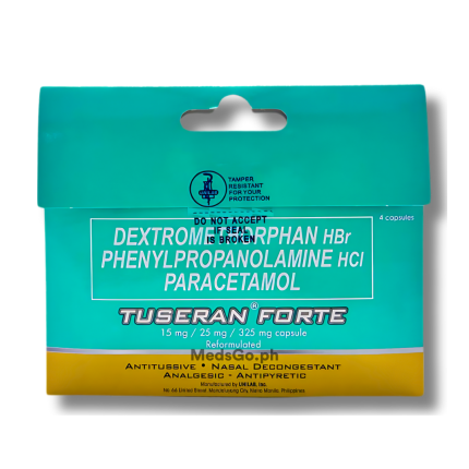 TUSERAN FORTE - 1 Pack x 4 Caps price in the Philippines | MedsGo Pharmacy