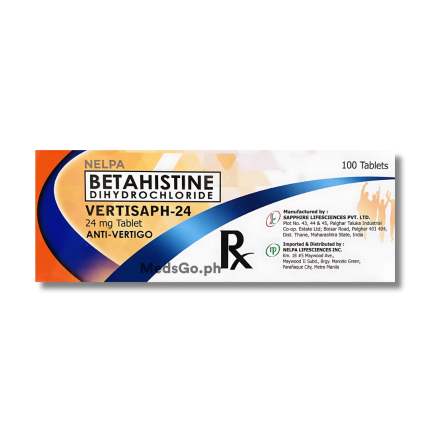 VERTISAPH-24 Betahistine 24mg - 1 Tablet price in the Philippines ...