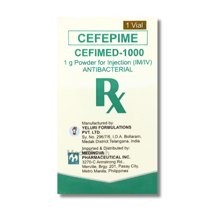 CEFIMED-100 Cefepime 1g Powder for Injection - 1 Vial price in the ...