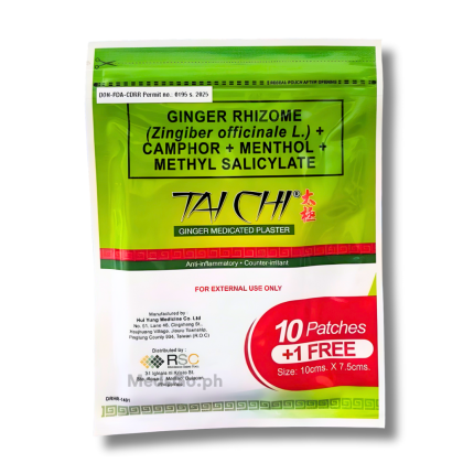 TAI CHI GINGER Medicated Plaster 10x7.5cm - 1 Pack x 10's price in the ...