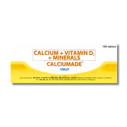 CALCIUMADE Calcium / Vitamin D3 / Minerals - 1 Tablet price in the ...