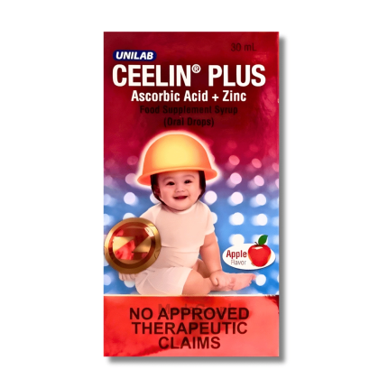 CEELIN PLUS Ascorbic Acid / Zinc 40mg / 5mg Oral Drops 30mL Apple price ...