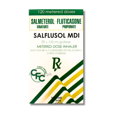 SALFLUSOL MDI Salmeterol / Fluticasone 25mcg / 125mcg Inhaler 120act ...