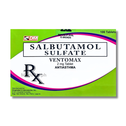 VENTOMAX Salbutamol 2mg - 1 Tablet price in the Philippines | MedsGo ...