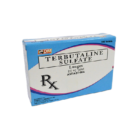 LUNGEX Terbutaline Sulfate 2.5mg Tablet 100's price in the Philippines ...