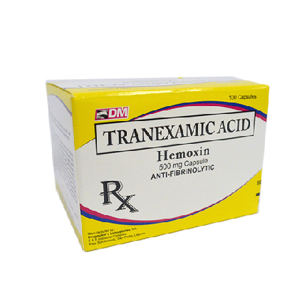 HEMOXIN Tranexamic Acid 500mg Capsule 100's price in the Philippines ...