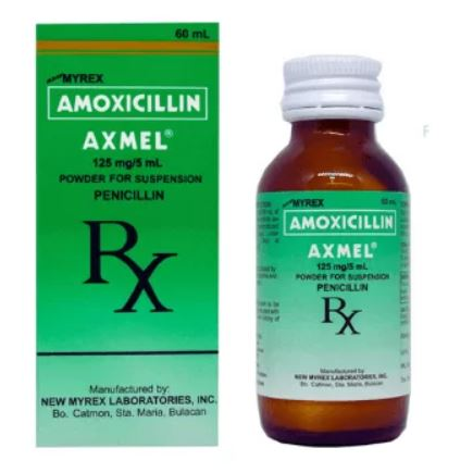 AXMEL Amoxicillin 125mg / 5mL Powder for Suspension 60mL price in the ...