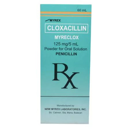 MYRECLOX Cloxacillin Sodium 125mg / 5mL Powder for Oral Solution 60mL ...