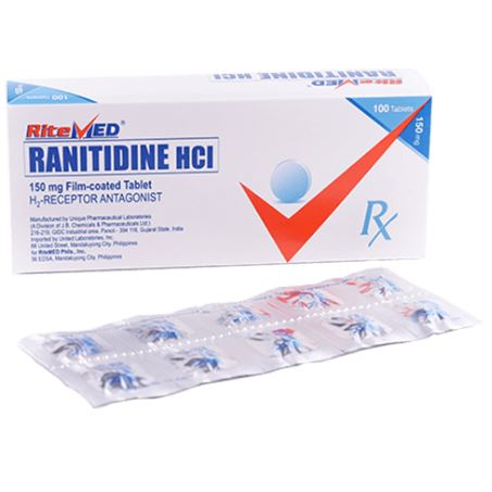 RITEMED Ranitidine Hydrochloride 150mg Film-Coated Tablet 100's price in the Philippines ...