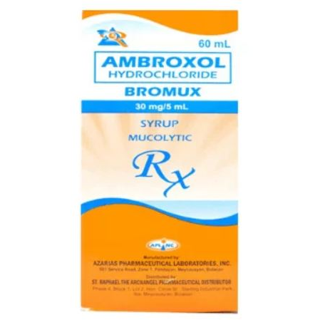 Buy Bromux ambroxol hydrochloride 30mg / 5ml syrup 60ml online with ...
